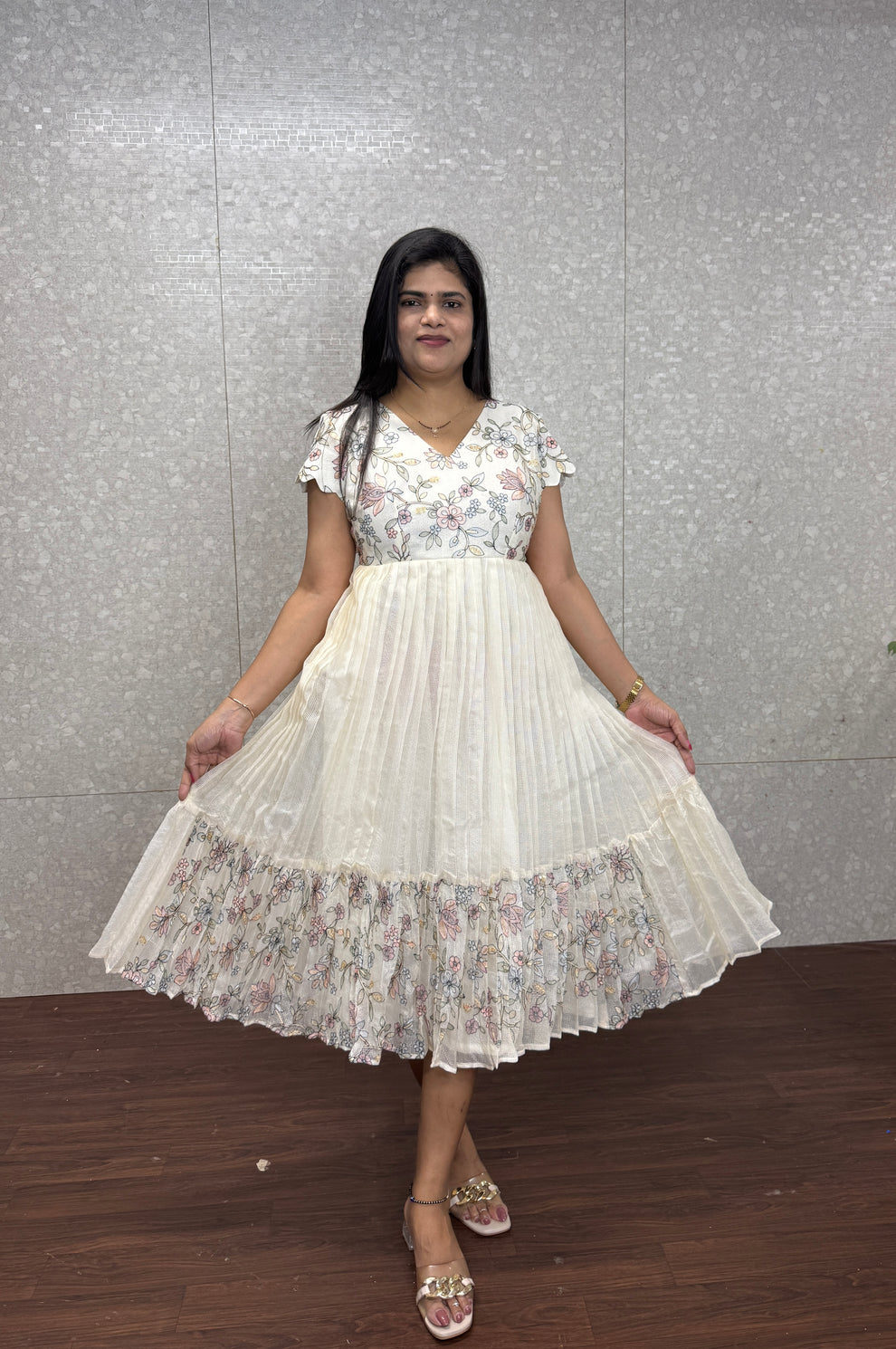 Kota Embroidery Frock – Swarna Reddys
