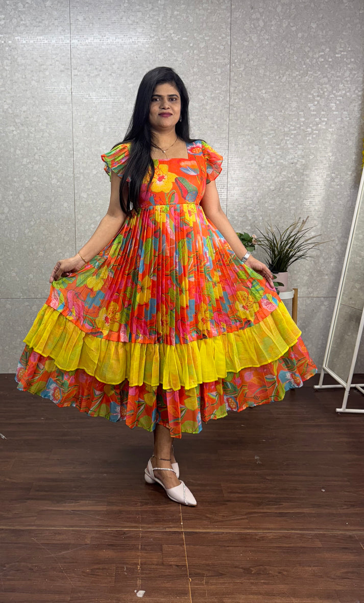 Kota frock-SRF1028A – Swarna Reddys